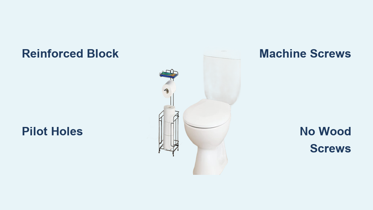 How to Install Toilet Paper Holder on Cabinet
